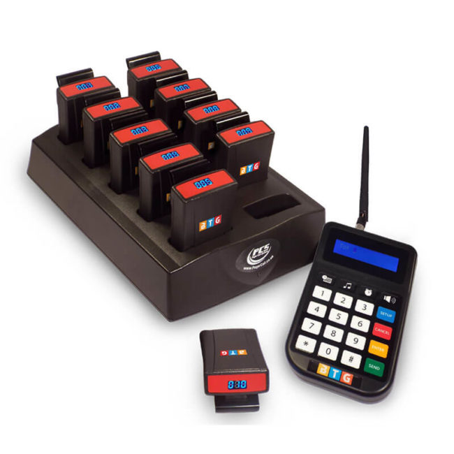 Refurbished Staff Paging System Complete Set 10 Pagers | Pager Call Systems